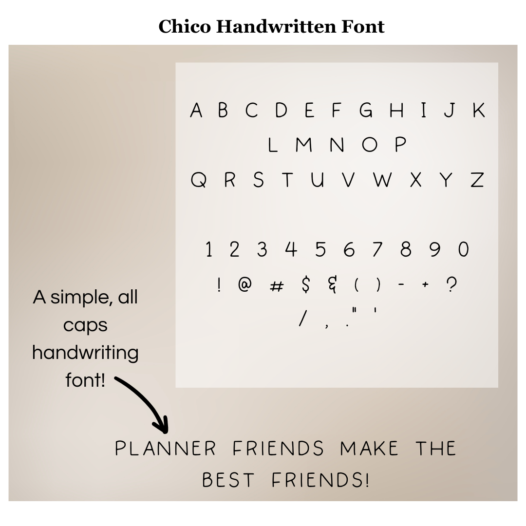 Chico Handwriting Font – Five Twenty Creative