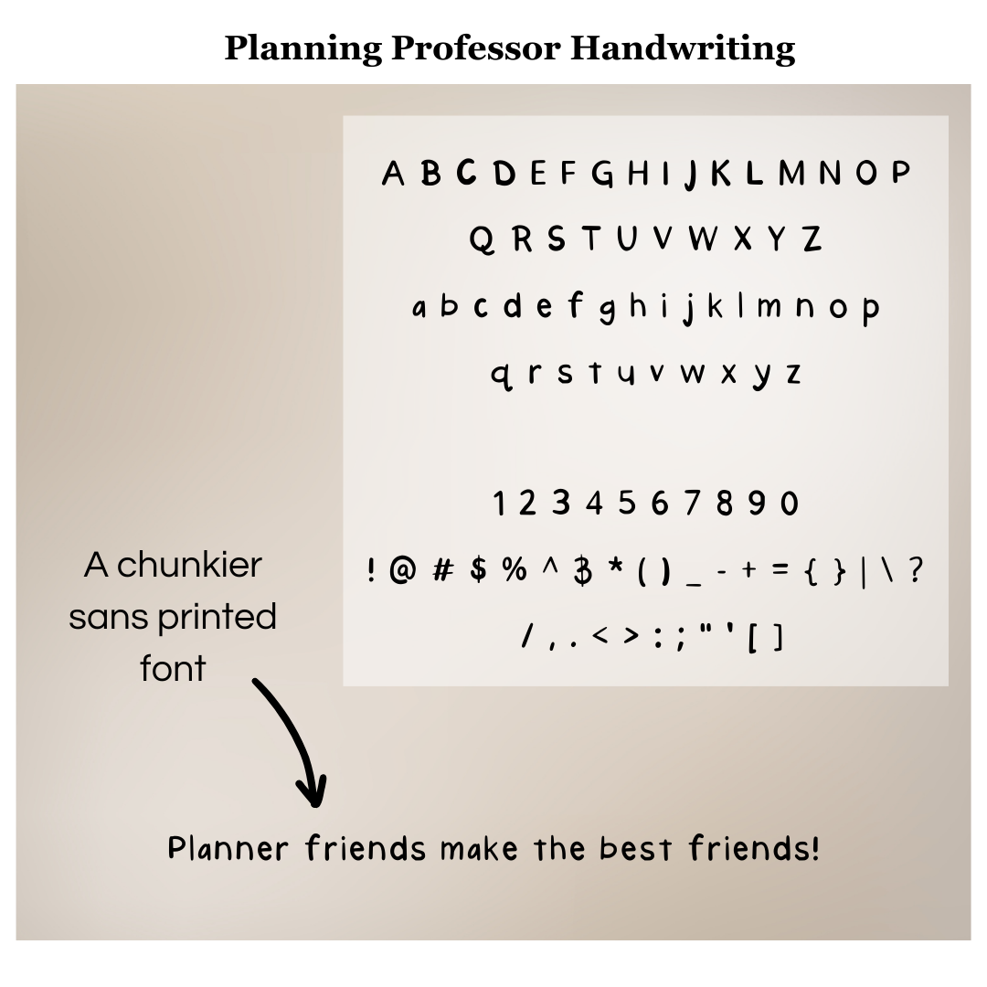Planning Professor Handwriting Font – Five Twenty Creative
